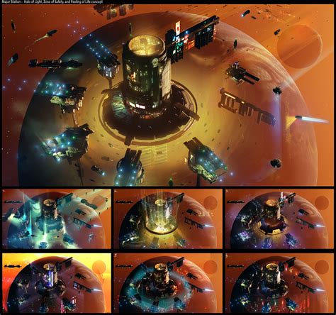 Sci Fi Space Station Concept Art