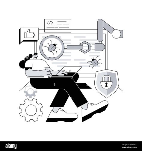 Automated Testing Abstract Concept Vector Illustration Automotive