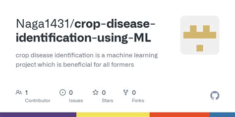 Github Naga Crop Disease Identification Using Ml Crop Disease Identification Is A Machine