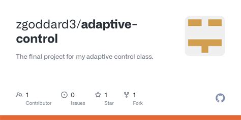 Github Zgoddard Adaptive Control The Final Project For My Adaptive Control Class