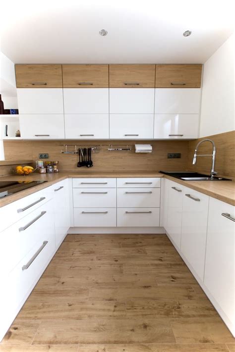 Бело серая угловая кухня - 98 фото