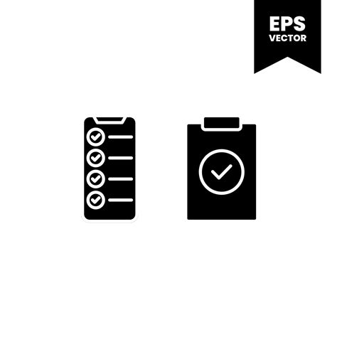 Vector Icon Clipboard Task Line Icon Symbol Vector Illustration Vector Art At Vecteezy