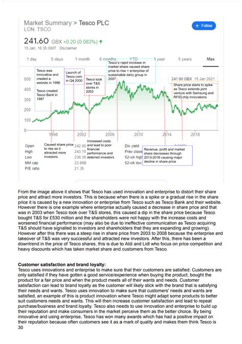 Exploring Business Assignment 3 Btec Business Level 3 Notes