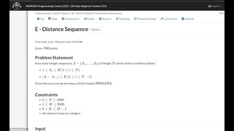 43 Distance Sequence Dynamic Programming Youtube