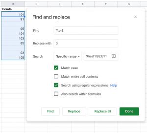 How To Replace Blank Cells With Zero In Google Sheets