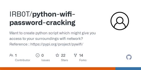 Actions · Raj1997python Wifi Password Cracking · Github