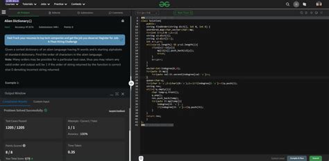 Varun Tiruvail On Linkedin Day 72 Of The 100 Day Coding Challenge Problem Solved Alien