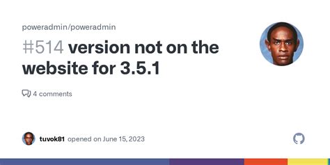 Version Not On The Website For 351 · Issue 514 · Poweradminpoweradmin · Github