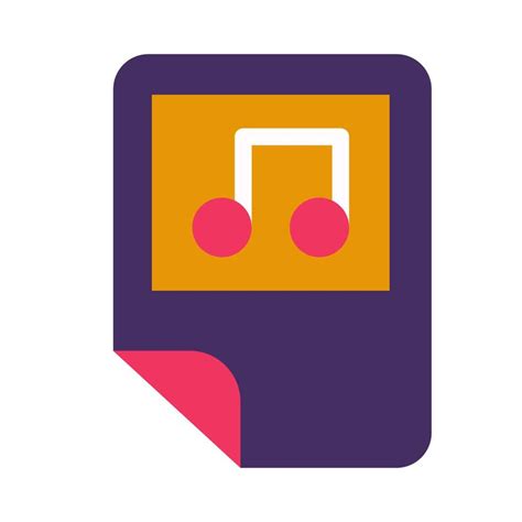 Audio Electronic File Symbol Glyph Vector Illustration 10224242 Vector