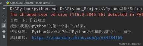 【python从入门到进阶】38、selenium关于chrome Handless的基本使用selenium Handless Csdn博客