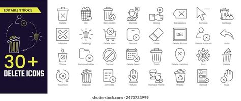 Customer Relationship Management Crm Editable Stroke Stock Vector Royalty Free 2433684497