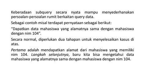 Materi Sql Query Berjenjang Pdf