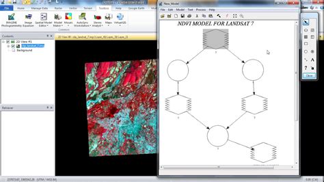 Calculate Ndvi Using Erdas Imagine Model Maker Youtube