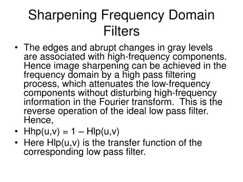 Ppt Frequency Domain Processing Powerpoint Presentation Free