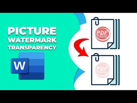 How To Adjust Picture Watermark Transparency In Word The Graphic Home