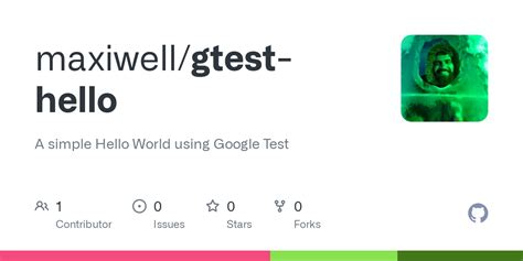 Github Maxiwell Gtest Hello A Simple Hello World Using Google Test