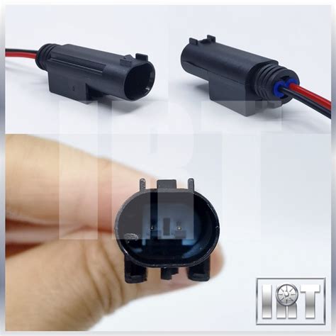 2 Pin Iat Intake Airflow Temp Socket Wira Vdo Proton Bmw Sylphy Air Flow Temperature Sensor