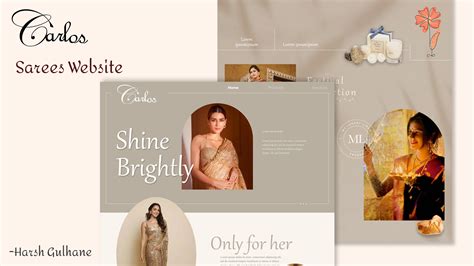 Carlos Sarees Website Harsh Gulhane Figma