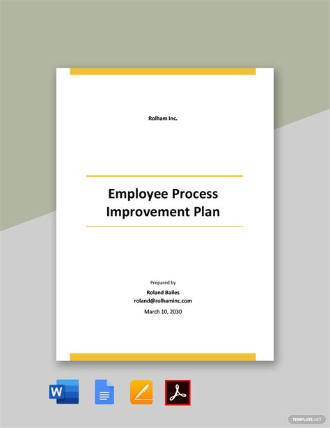 Free Process Improvement Plan Templates Editable And Printable