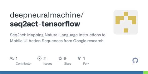 Github Deepneuralmachine Seq Act Tensorflow Seq Act Mapping Natural Language Instructions To