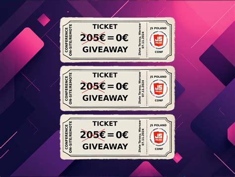 Js Poland Conference Tickets Giveaway 3x Remoteon Site