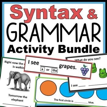 Syntax And Grammar Skills By A Space To Speak TPT