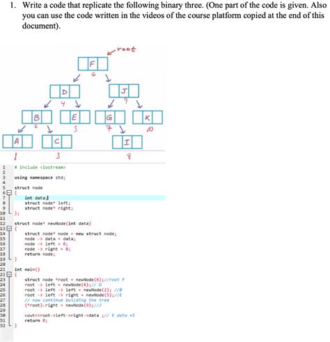 Solved 1 Write A Code That Replicate The Following Binary