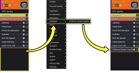 Using Particle Collision Mode For Distance Fields Unreal Engine 427 Documentation Epic