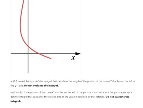 Solved Given The Parametric Curve C Defined By X T T Chegg