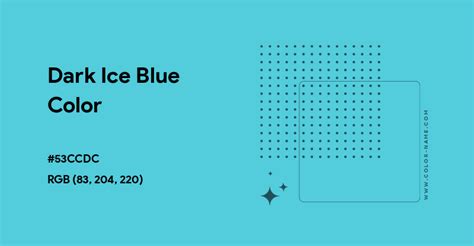 Dark Ice Blue Color Hex Code Is 53ccdc