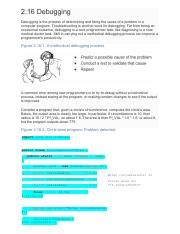 Participation Activity Debugging Using A Repeated Two Step Process Use The Course Hero
