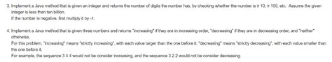 Solved Implement A Java Method That Is Given An Integer Chegg Com
