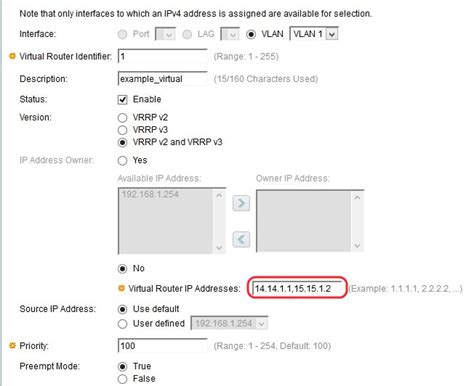 Configuración Del Protocolo De Redundancia De Router Virtual Vrrp En Los Switches Apilables De