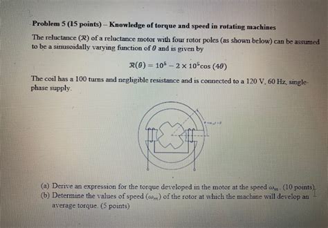 solved problem 5 15 points knowledge of torque and speed