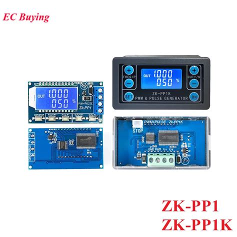 Zk Pp1 신호 발생기 구형파 듀얼 모드 Lcd Pwm 펄스 주파수 듀티 사이클 조절 모듈 1 채널 1hz 150khz