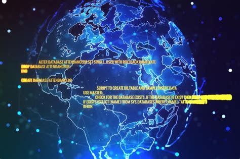 Premium Photo Programming And Coding Concept With Globe Illustration On Background D Rendering
