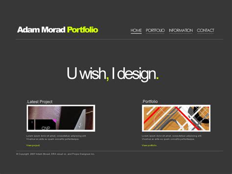 Adam Morad Portfolio By Drgw On Deviantart