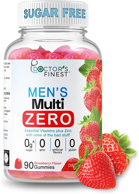 Doctors Finest Multivitamínico Sin Azúcar Para Hombres Vegano Sin Omg Sin Gluten Gran Sabor