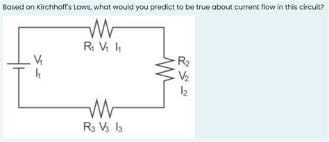 Solved Based On Kirchhoff S Laws What Would You Predict To Chegg Com