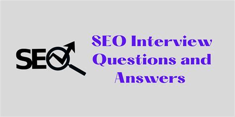 Seo Interview Questions And Answers May 17 2025