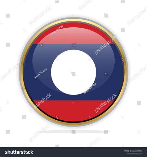 Button Flag Design Template Loas Stock Vector Royalty Free 2222015883 Shutterstock