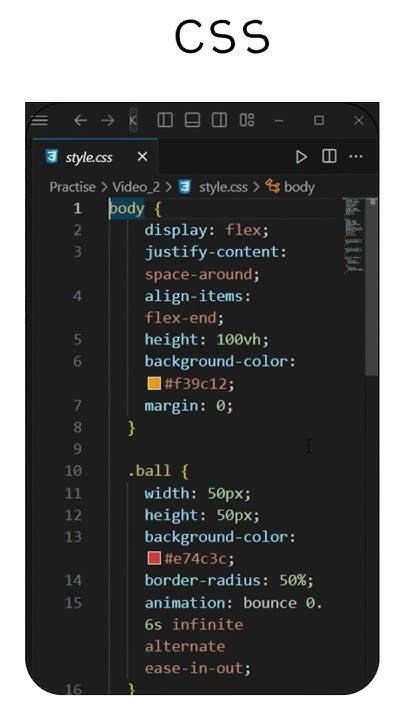 html and css tricks bouncing balls programming2024 coding python