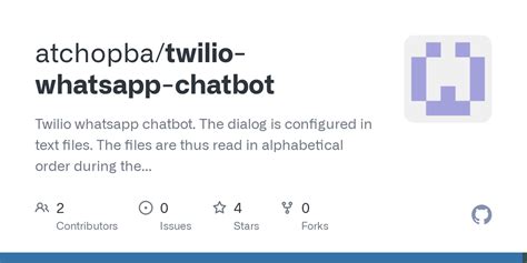 Github Atchopbatwilio Whatsapp Chatbot Twilio Whatsapp Chatbot The