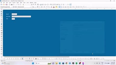 Part 3 Creating Database Using Libre Office Form Youtube