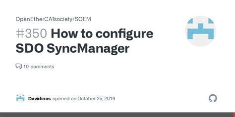 how to configure sdo syncmanager · issue 350 · openethercatsociety
