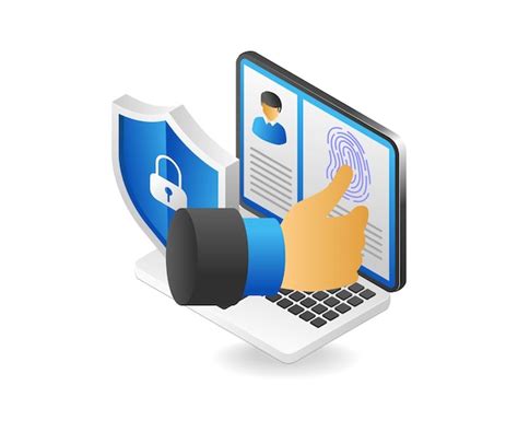 Premium Vector Flat Isometric 3d Illustration Concept Of Entering