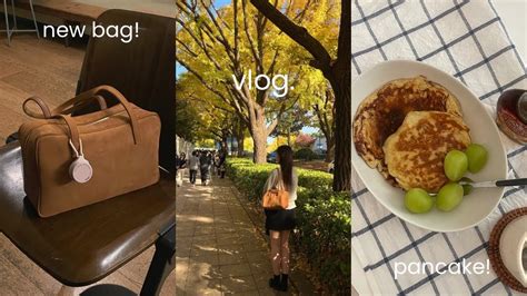 Vlog 직장인 브이로그 왓츠인마이백 뉴 스웨이드 백 👜 립밤 키링 에그마요 만들고 팬케이크 태우기 서촌 한남 나들이 모요일 키친크로스 서울 직장인 자취