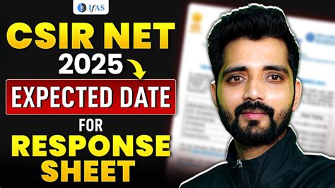 Csir Net Chemistry Response Sheet 2025 Answer Key Expected Date Youtube