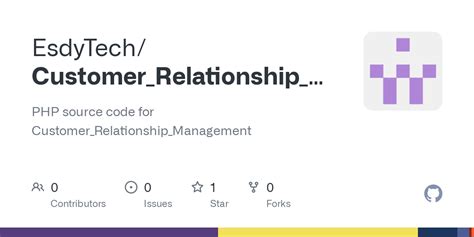 GitHub EsdyTech Customer Relationship Management PHP Source Code For Customer Relationship