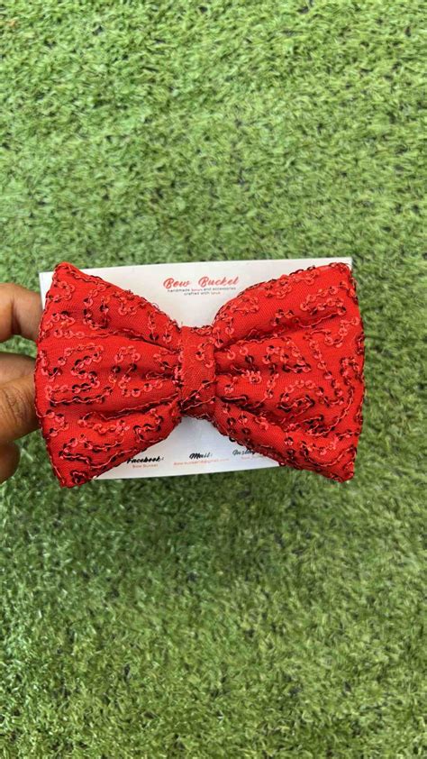Red Sequence Bow